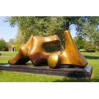 China Handcrafted Folk Art Style Bronze Abstract Sculpture for Outdoor Garden by Henry Moore for sale