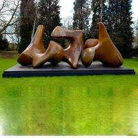 China Europe Custom Classic Design Casting Large Abstract Bronze Henry Moore Statue for Garden Decoration for sale