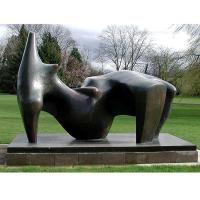 China Copper Sculpture Famous Outdoor Garden Metal Sculpture Copper Bronze Henry Moore Abstract Sculpture For Sale for sale