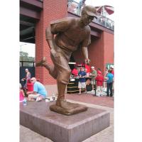 China Europe Metal Custom Design Life Size Kid Baseball Player Garden Sculpture Brass Bronze for sale