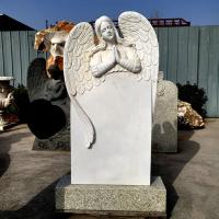 China Chinese Style White Marble Sculpture Crying Angel Tombstone for Western Customization for sale
