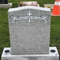 China Chinese Style White Marble Sculpture Crying Angel Tombstone for Western Customization for sale
