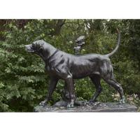 China Engraving Bronze Greyhound Dog Statue for Garden Decoration in Europe Competition for sale