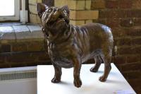 China factory price metal animal life size bronze boxer dog statue For Home Decoration for sale