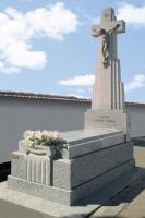 China Hot Sale Unique Cemetery Headstones Large luxury Red Granite Marble Virgin Mary Statue Gravestone Tombstone Prices for sale