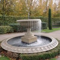 China Handmade Large Outdoor Garden Round Basin Pool Marble Stone Garden Water Fountain for sale