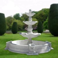 China Customized Large European Style Marble Water Fountain Outdoor Marble Fountain for Garden Decoration for sale