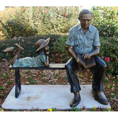China Modern Outdoor Custom Life Size Bronze Kids Sculpture for Europe Landscape Decoration for sale