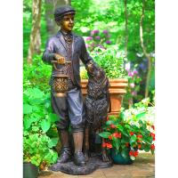 China Modern Outdoor Custom Life Size Bronze Kids Sculpture for Europe Landscape Decoration for sale