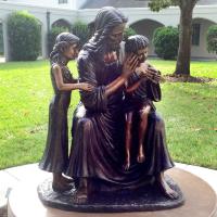 China Custom Sale Decorative Bronze Playing Children Statues for Custom Lawn Decoration for sale