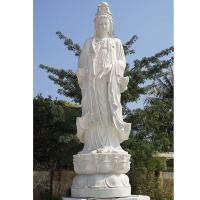 China Chinese Life Size Handmade famous buddhist figures white marble guanyin buddha statue for sale for sale