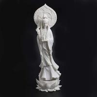 China Chinese Life Size Handmade famous buddhist figures white marble guanyin buddha statue for sale for sale