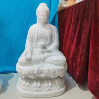 China Factory Custom Garden outdoor stone Buddha sculpture white marble hand carved Guanyin statue For Sale for sale