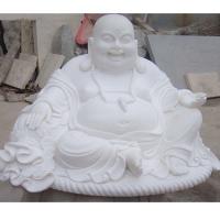 China Large Laughing Buddha Statue Outdoor Decoration Marble Buddha Statue For Sale for sale