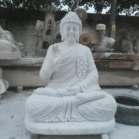 China Large Laughing Buddha Statue Outdoor Decoration Marble Buddha Statue For Sale for sale