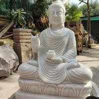 China Custom Outdoor Hand Carved Garden Life Size Buddha India Marble Lord Shiva Statue Marble Statue Of Shiva for sale