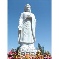 China Ideal Arts Wholesale guan yin buddhist garden statue White Marble Guanyin Buddha Statues For Sale for sale