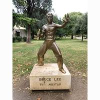 China Handmade famous reproduction sculpture Bruce Lee Metal Craft Bronze statue of Bruce Lee for sale