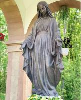 China Life Size Bronze Virgin Mary Statue Fatima Sculpture Maria Fatima Religious Statue for sale