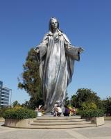 China Life Size Bronze Virgin Mary Statue Fatima Sculpture Maria Fatima Religious Statue for sale