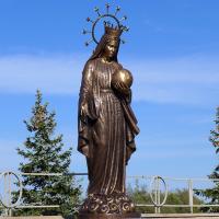 China Factory wholesale price church decorative life size brass mary statue gold bronze virgin mary statue for cheap sale for sale