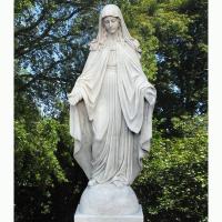 China Custom Garden Sculpture Marble Maria Christian Holy Virgin Mary Statue for Church Decor for sale