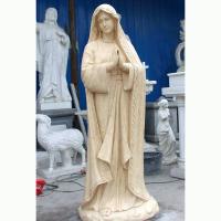 China Garden Decor Life Size Religious Hand Carved Marble Niche Notre Dame Virgin Mary Statue For Church for sale