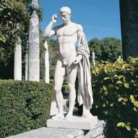 China Outdoor Garden Traditional Design Style Marble David Sculpture with Exquisite Carving for sale