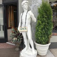 China Custom Life Size Marble Statues Nude Male David Statue for Outdoor Garden Decoration for sale