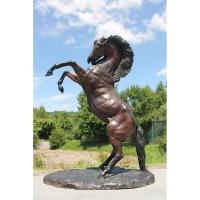 China Custom Handmade Life Size Large Metal Outdoor Garden Brass Bronze Horse Statue Sculpture For Sale for sale