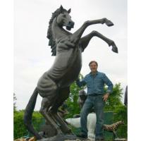 China 2024 New Style Life Size Brass Outdoor Metal Art Horse Statue Bronze Garden Sculpture for Sale for sale