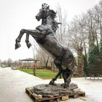 China Factory Manufacture Wholesale Life Size Antique Brass Horse Bronze Horse Statue For Sale for sale