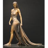 China Custom Life Size Latina Casting Bronze Brass Antique Lady Statue Sculpture For Sale for sale