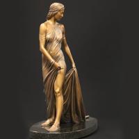 China Custom Life Size Latina Casting Bronze Brass Antique Lady Statue Sculpture For Sale for sale