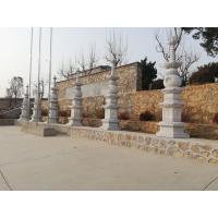 China Outdoor large stone tower sculpture marble pagoda garden statue For Sale for sale