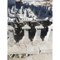 China Outdoor Garden Decor Marble Lantern Sculpture Modern Japanese Style Hand Carved Statue for sale