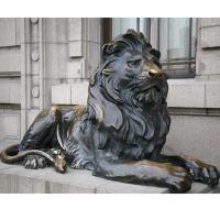 China Life Size Metal Copper Bronze Lion Statues Sculpture For Sale Brass Lion Statue Gold Lion Statues For Sale for sale