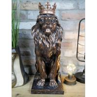 China Custom Large animal molds outdoor garden antique casting bronze lion statue for sale for sale