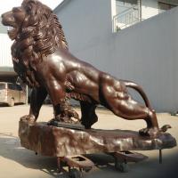 China Custom Large animal molds outdoor garden antique casting bronze lion statue for sale for sale