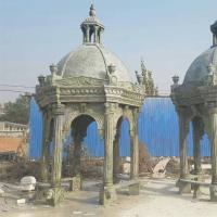 China Custom Factory wholesale high quality Large White marble column gazebo For Sale for sale