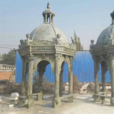 China Custom Factory wholesale high quality Large White marble column gazebo For Sale for sale