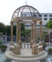 China House Decoration Large Marble Pavilion Gazebo in Western Style with Customized Colors for sale