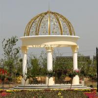 China House Decoration Large Marble Pavilion Gazebo in Western Style with Customized Colors for sale