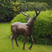 China Outdoor Garden Large Copper Brass Bronze Deer Sculpture Statue for Decor and Ornament for sale