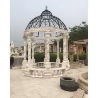 China Natural Stone Round Column Terrace Gazebo for City Square Modern Design Wedding Venue for sale