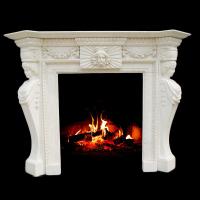 China Contemporary Design Marble Wall Fireplace Surround Resistant to Heat and Easy to Clean for sale