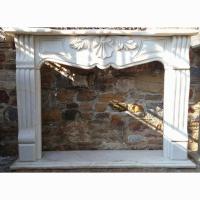 China Contemporary Design Marble Wall Fireplace Surround Resistant to Heat and Easy to Clean for sale