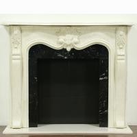 China Classical Marble Fireplace Stone Fireplace Indoor Decoration Marble Carved Marble Fireplace For Sale for sale