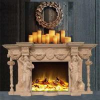 China Custom All Size Modern decor flame fireplaces flame settings indoor marble mantel electric fireplace for sale