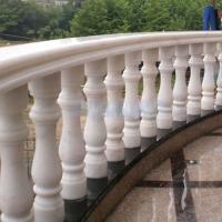 China Hand Carved Natural Stone Handrails and Balustrades Post Pillars in Customized Color for sale